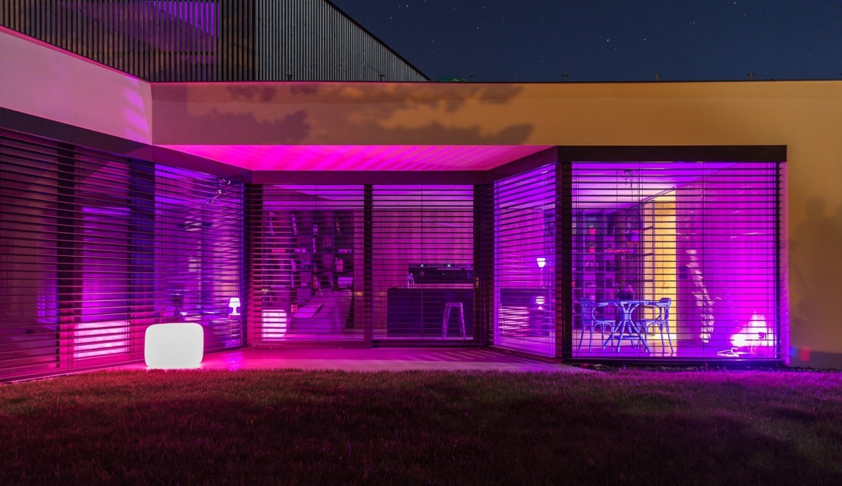 Immax 08222L LED Außen aufblasbarer Hocker mit LED ...