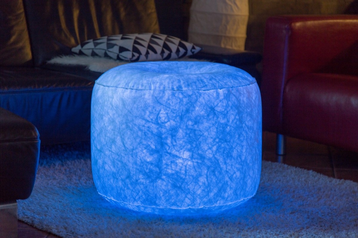 Immax 08223L LED Außen aufblasbarer Hocker mit LED ...